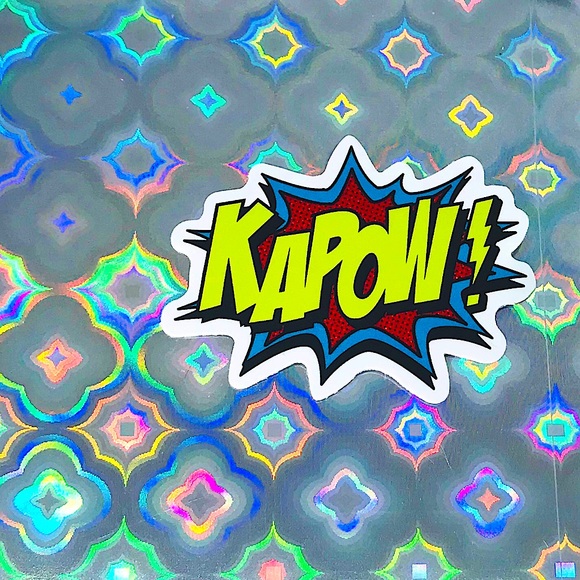 Wall Decor | Kapow Action Bubble Comic Book Vibes Contrast Sticker ...